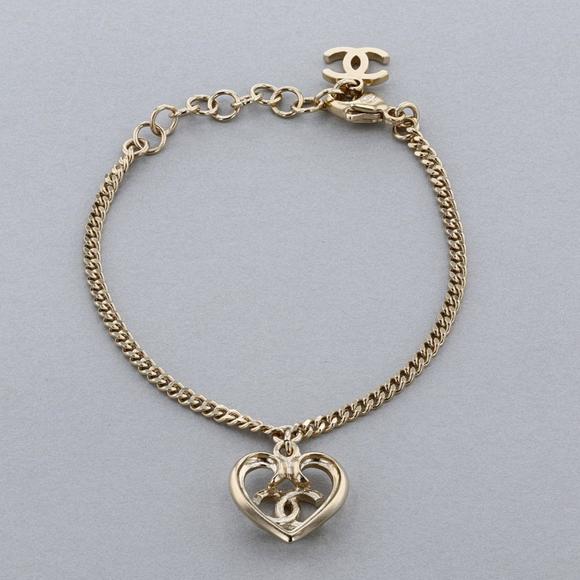 CHANEL | Bags | Chanel Bracelet Brand Anklet Gold Bangle Mark Coco ...